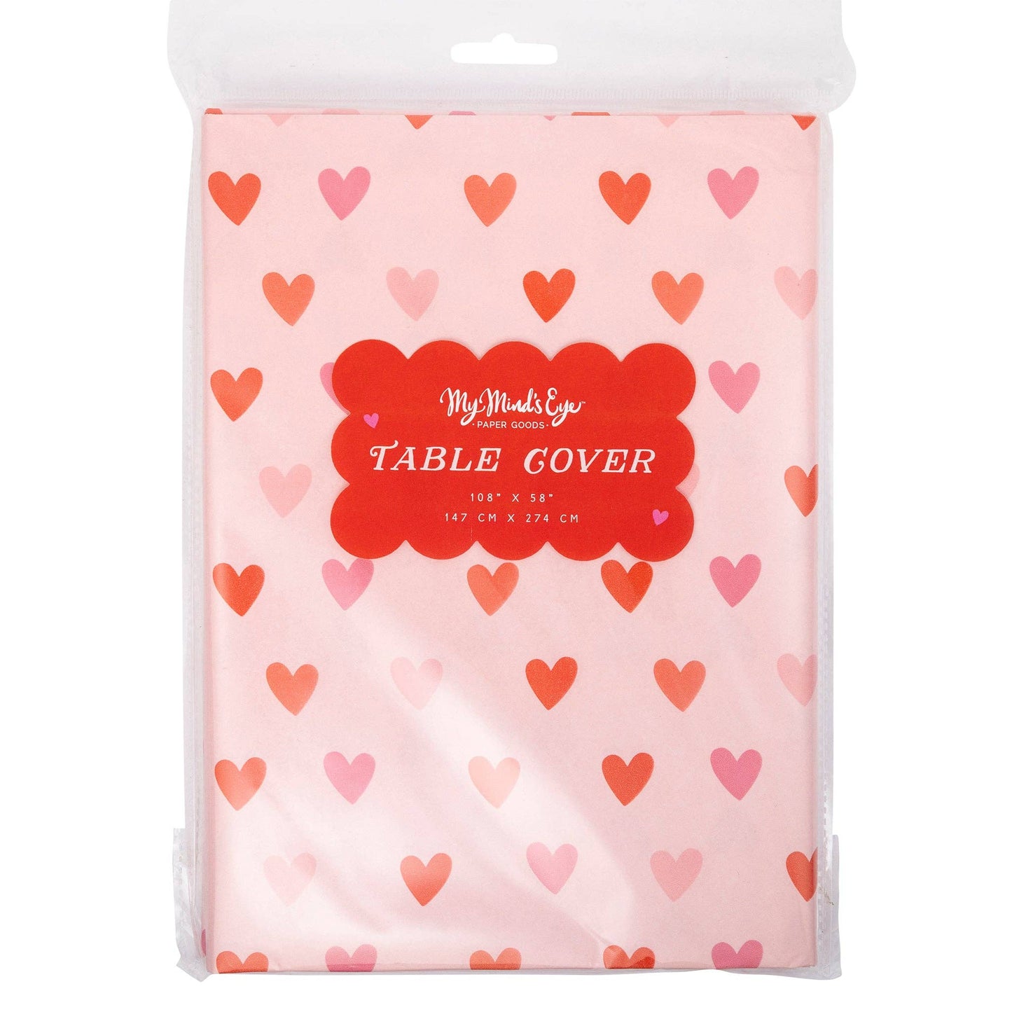 Multi-Heart Valentine Paper Table Cover by My Mind’s Eye – Chief ...
