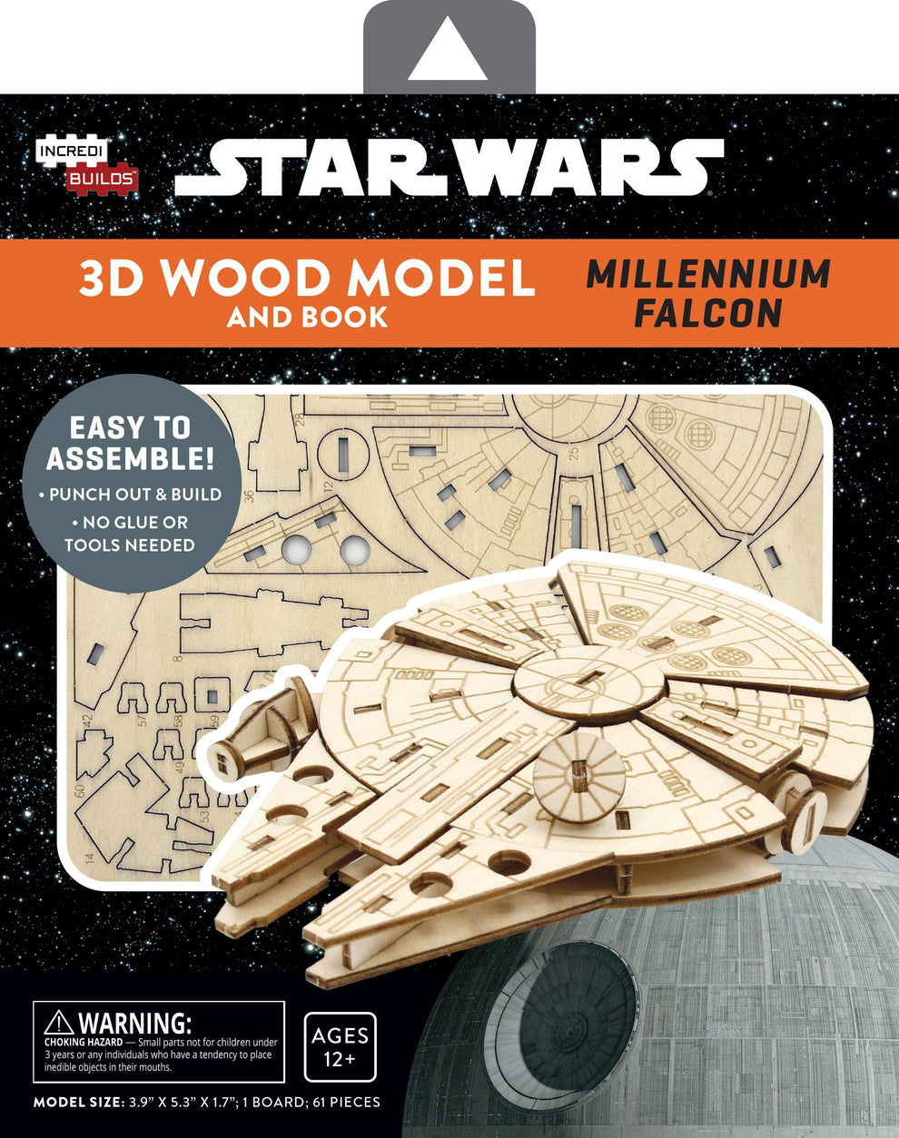Millennium Falcon 3D Wood Model Build and Color Kit – Chief Gifting ...