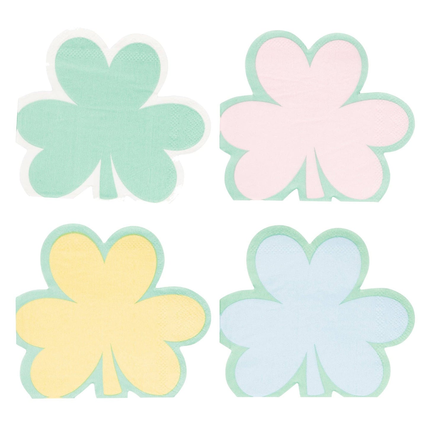 Pastel Shamrock Cocktail Napkins for St. Patrick’s Day Parties – Chief ...
